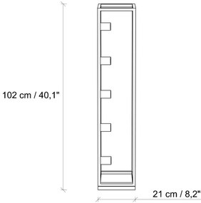 Stojací lampa KAFES 5xE27/40W/230V zlatá