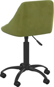 Kancelářská židle světle zelená samet 3088848