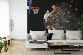 Fototapeta Basketbalista V Akci Strukturální vinyl 104x70.5