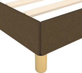 Rám postele s boxspringem tmavě hnědý 160 x 200 cm textil 3120972
