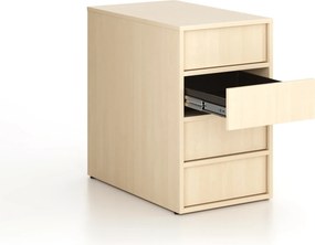 Kancelářský přístavný kontejner FRAME, 428 x 763 x 721 mm, bříza