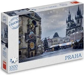 DINO Puzzle Zimní orloj / 1000 dílků