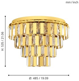 Eglo 99096 - Lustr na řetězu ERSEKA 7xE14/40W/230V