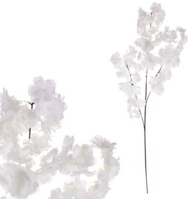 Autronic Třešňové květy, umělá větev, bílá barva
