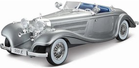 Maisto mercedes-benz 500 k typ specialroadster 1936 1:18 šedá metalíza