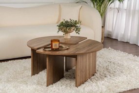 Designový konferenční stolek Zakwani 90 cm vzor ořech