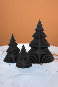 ALBERI - Sada tří stromečků, jedinečná dekorace, černá