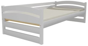 Dětská postel masiv 031 borovice masiv 90 x 200 cm bílá