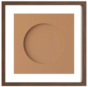 Idealform Poster no. 1 Minimalist circle Barva: Smokey taupe, S textem: S textem