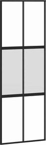 Posuvné dveře s kováním 76x205 cm tvrzeného sklo a hliník 3332971