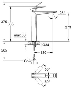 Grohe Allure Brilliant - Baterie pro umyvadlovou mísu, chrom 23114000