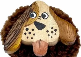 2Kids Toys Dřevěná magnetka velká pompon Pes
