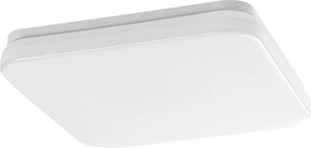 Rabalux Bílé stropní LED svítidlo Lowar hranaté 285x285mm 18W IP44 CCT 77181