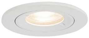 Sada 12 bílých kulatých LED bodových svítidel GU10 50 mm IP44 - Xena