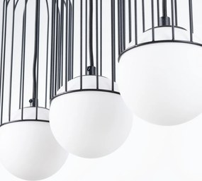 Sollux Lighting Závěsné svítidlo BRINA 3L černé