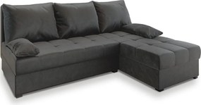 Rohová rozkládací sedací souprava do L CELESTE, 200 cm, s úložným prostorem Roh pohovky: Levý roh, Barva látky Paros: Světle šedá (Paros 05)