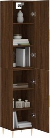 vidaXL Skříň highboard 34,5 x 34 x 180 cm kompozitní dřevo [3198778] Barva: Bílá