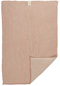 IB LAURSEN Pletený ručník ALTUM Salomon Rose, růžová barva, textil