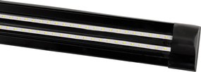 BERGE 4x LED garážová lampa 120cm 36W 3600lm černá 4500k
