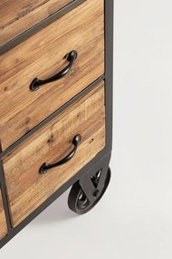 BIZZOTTO Dřevěná komoda MINDIL 122 cm 0721500