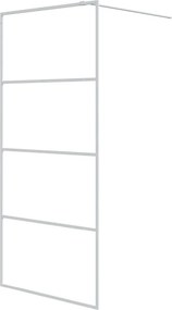 Sprchová zástěna walk-in bílá 90 x 195 cm čiré ESG sklo 152141
