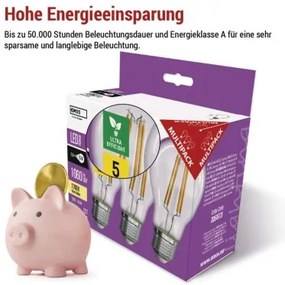Emos lighting LED žárovka Filament A60 A CLASS/ E27 / 5 W (75 W) / 1 060 lm / teplá bílá 1525283276