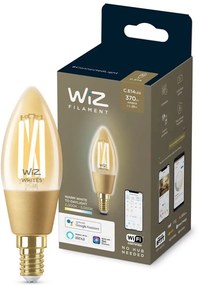 Wiz tunable white 8718699787257 led designová žárovka e14 | 1x4,9w | 370lm | 2000-5000k