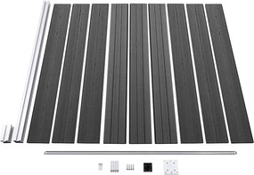 Set plotového dílce WPC 1045 x 186 cm černý 3070433