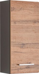 XXXLutz ZÁVĚSNÁ SKŘÍŇKA, dub wotan, barvy grafitu, 30/64/20 cm Held - Online Only koupelnové skříňky - 000307017503