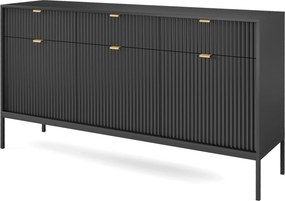 PSK Komoda NEMO KSZ154, Černá 154 cm Dekor nohou: Zlaté