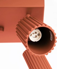 Sollux Lighting Stropní svítidlo KARBON 4 červený okr