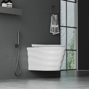 BPS-koupelny Podomítkový modul Geberit DuoFix s WC mísou SL-WH-RIM-03 + ovládací tlačítko Delta 20 chrom