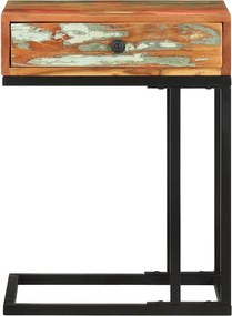 Odkládací stolek tvar U 45x30x61 cm masivní recyklované dřevo 289092