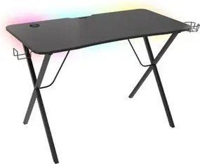 Genesis Holm 200 RGB / Herní stůl / černý / D:113cm / Š:60cm / V:75cm
