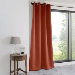 Zatemňovací závěs blackout NOTTE terakotová 135 x 250 cm