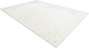 Dywany Łuszczów, Kusový koberec Mode 8586 geometric cream, 80x150, bílá, chodba / předsíň