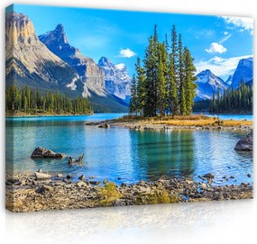 Obraz 80x60 Horské jezero Kanada Moraine Banff park krajina hory les