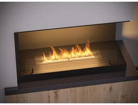 InFire - Rohový BIO krb 80x45 cm 3,5kW černá