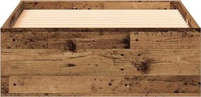 Rám postele Staré dřevo 90 x 200 cm Kompozitní dřevo 3333987