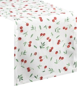 BĚHOUN NA STŮL CHERRY 40X140 CM VZOROVANÝ