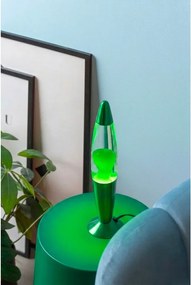 Zelená skleněná lávová lampa (výška 35,5 cm) Funky Rocket Lava – Leitmotiv