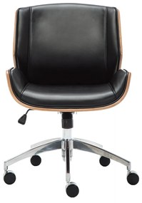 Kancelářská židle RON černá/ořech
