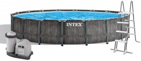 Bazén Intex Prism Frame Greywood 5,49 x 1,22 m | kompletset s filtrací