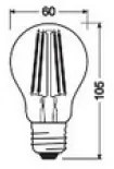 LED žárovka E27 LEDVANCE Filament CL B FIL 11W (100W) teplá bílá (2700K)