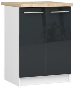 Kuchyňská skříňka Olivie S 60 cm bílá/grafit