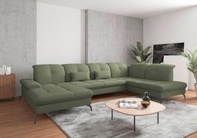 XXXLutz SEDACÍ SOUPRAVA, textil, olivově zelená Sit & More - Sedací soupravy - 000144009653