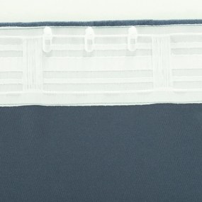 Hotový závěs BASIC s řasící páskou 140x260 cm mořský šenil 1 ks.