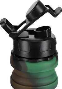NC4106 ZELENÁ SILIKONOVÁ SKLÁDACÍ LÁHEV 500ML NILS CAMP