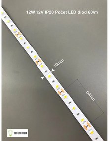 LED Solution LED pásek 12W/m 12V bez krytí IP20 Barva světla: Modrá 07710