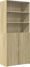 Skříň highboard dub sonoma 80 x 42,5 x 185 cm kompozitní dřevo 3281380